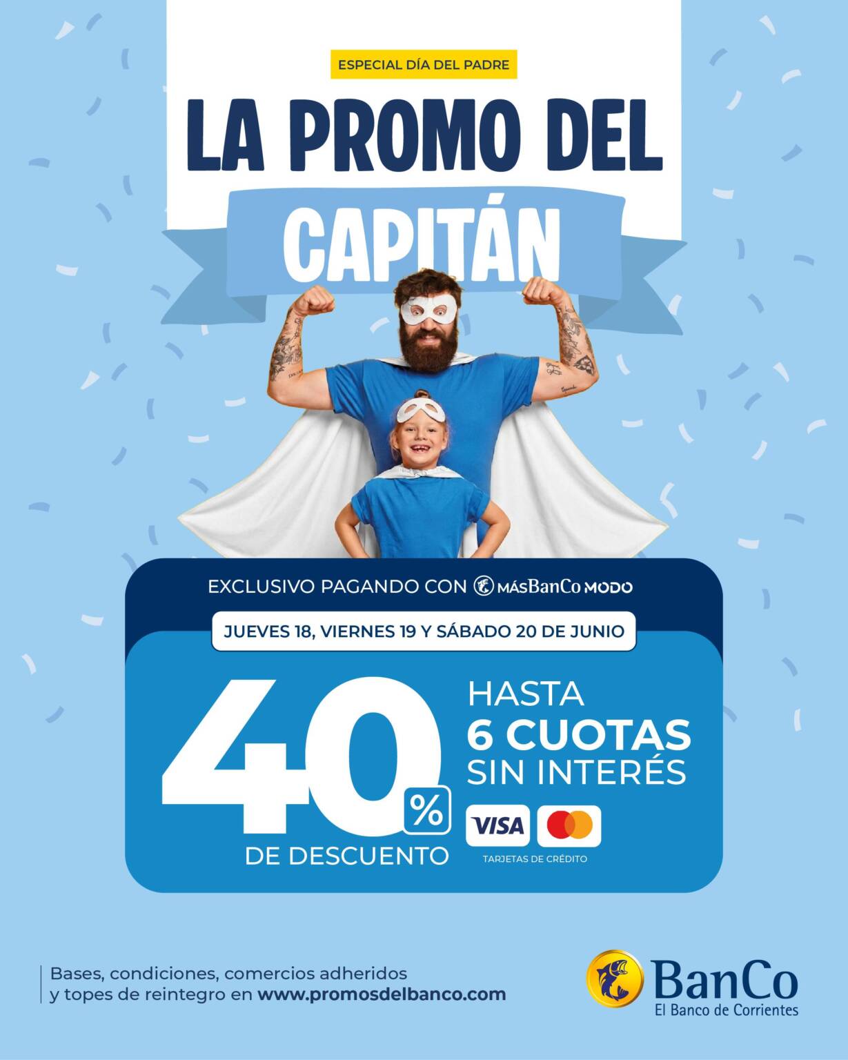 La promo del Capitán: hasta 50% de descuento con tarjetas del Banco de ...
